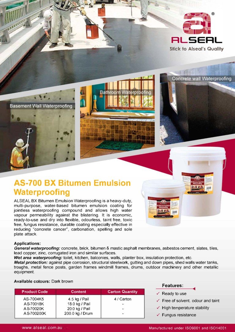 BX Bitumen Emulsion Waterproofing - Home Crafter